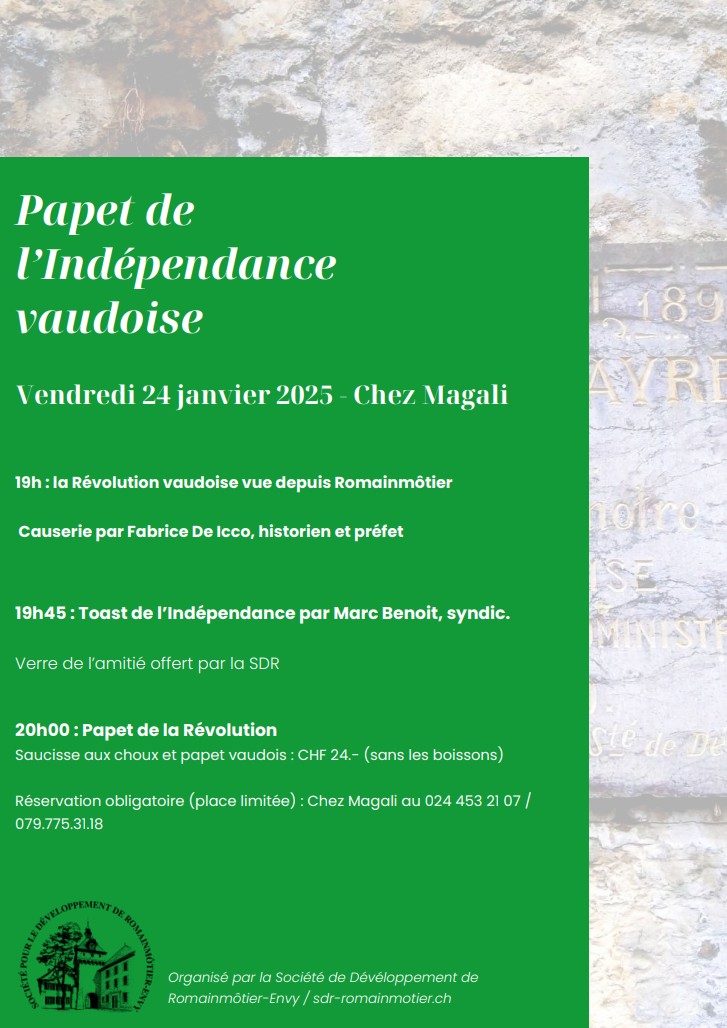 Papet de l’Indépendance vaudoise, le 24 janvier 2025 - SDR